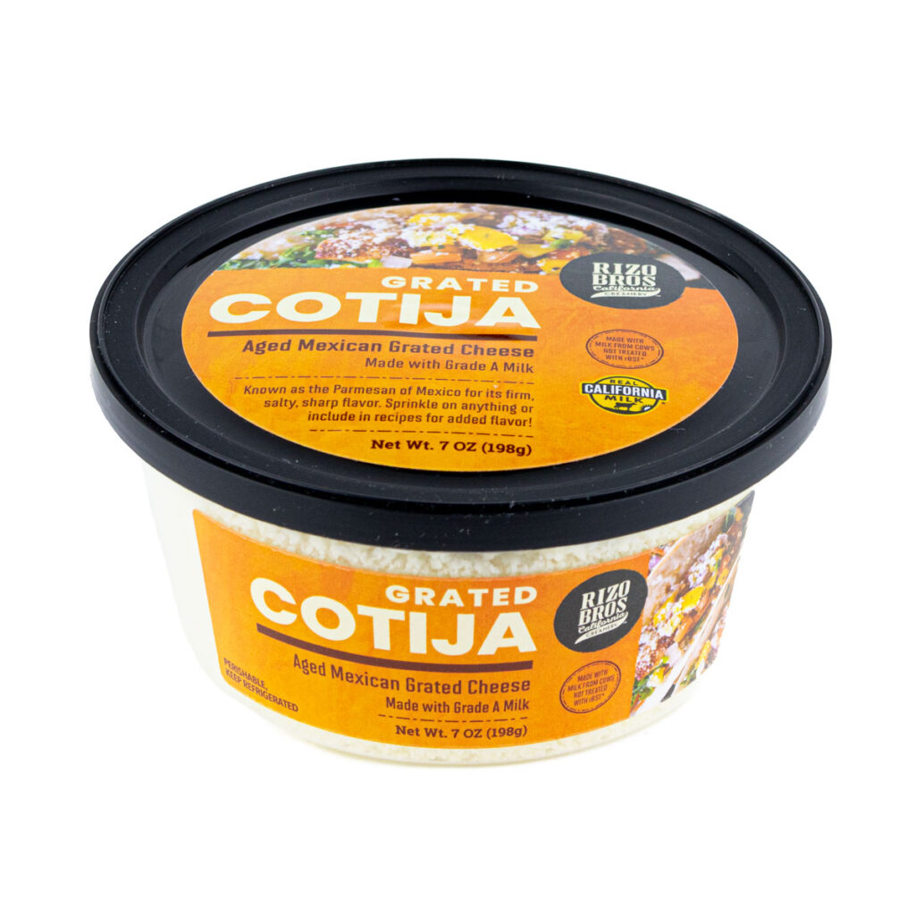 Rizo Grated Cotija Cup – Marin Cheese
